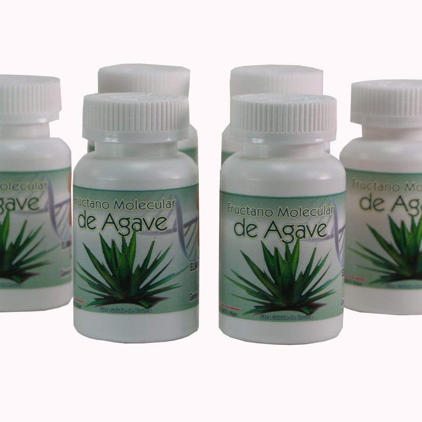 4 FRASCOS DE FRUCTANO MOLECULAR DE AGAVE – investigaciones