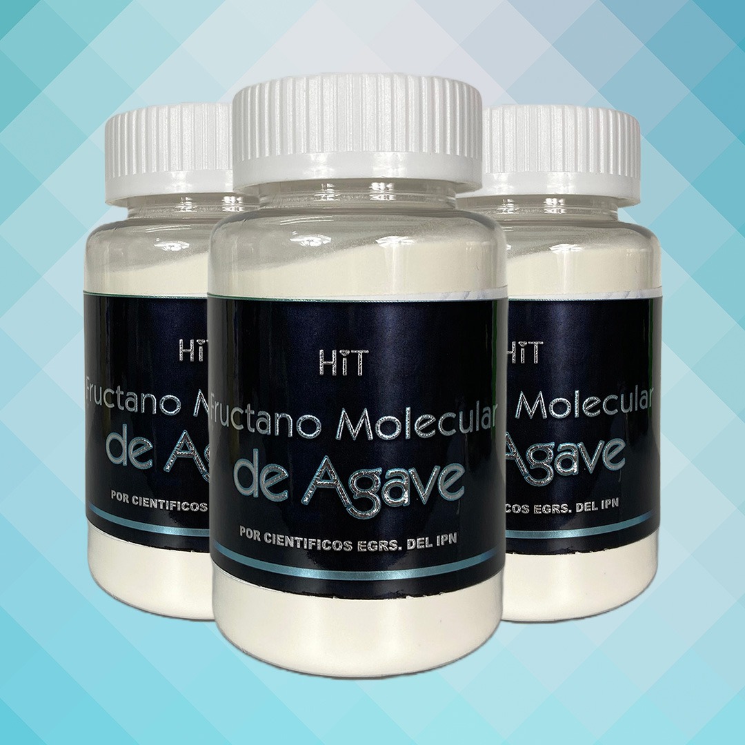 4 FRASCOS DE FRUCTANO MOLECULAR DE AGAVE – investigaciones